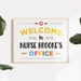 School Nurse Door Sign Editable Nurse Office Welcome Poster - Etsy