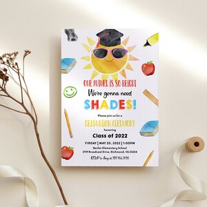 Kindergarten Graduation Invitation, Preschool Pre K Graduate Ceremony ...