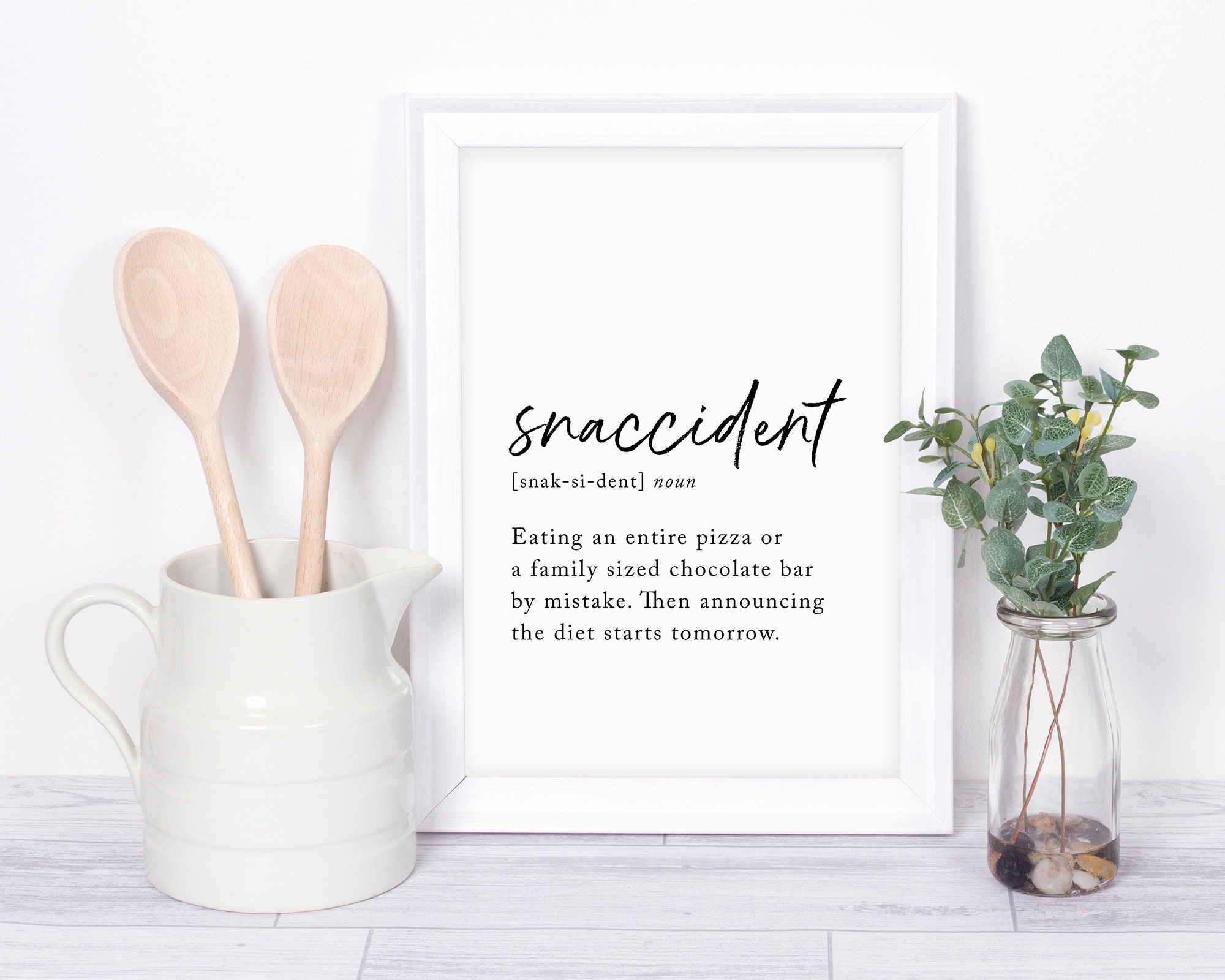 Kitchen Wall Decor Set of 3 Kitchen Definition Signs Hangry | Etsy