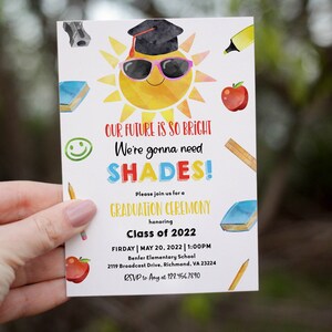 Kindergarten Graduation Invitation, Preschool Pre K Graduate Ceremony ...