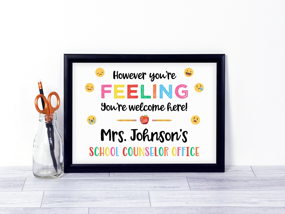 School Counselor Office Personalized Welcome Sign Child - Etsy