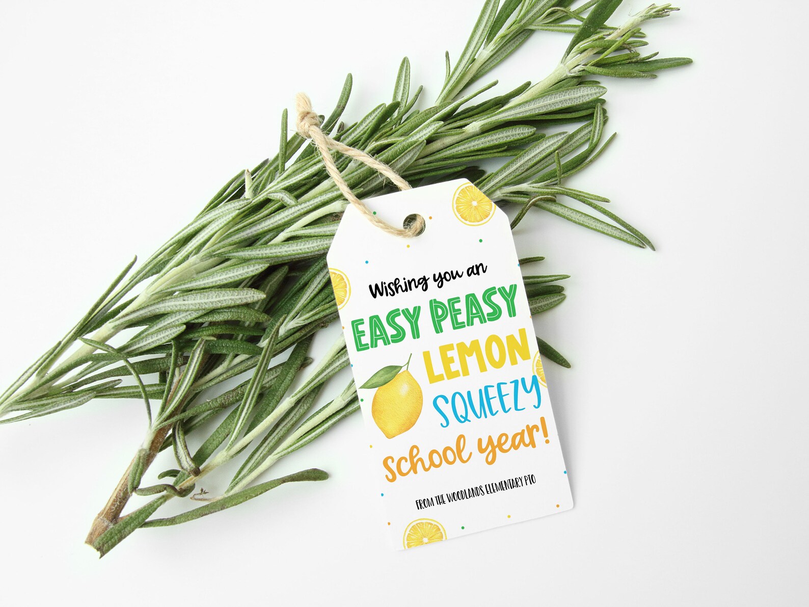 Easy Peasy Lemon Squeezy Gift Tag Back to School Lemon Gift - Etsy