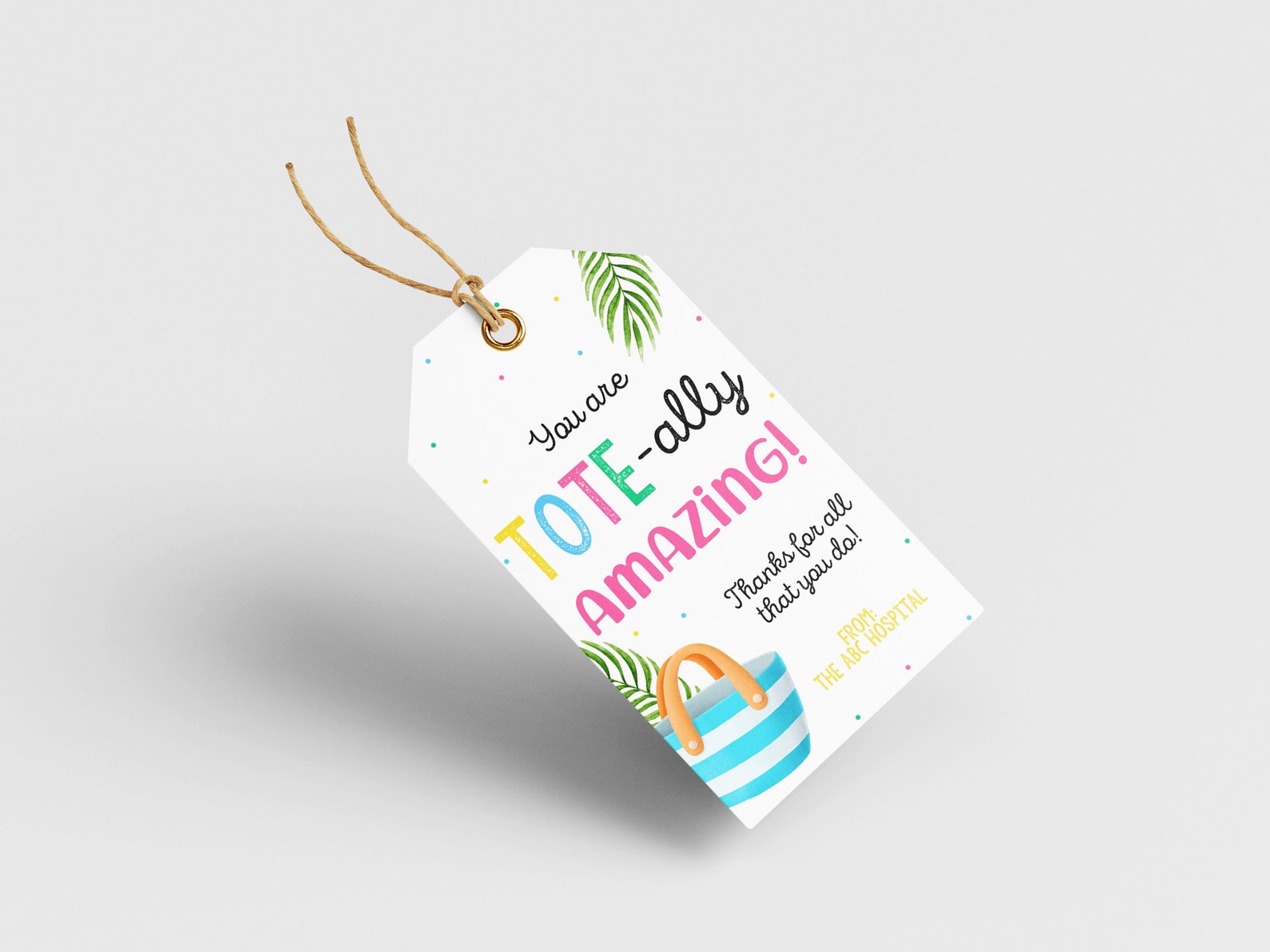 Tote Bag Gift Tag You Are Tote-ally Amazing Teacher - Etsy