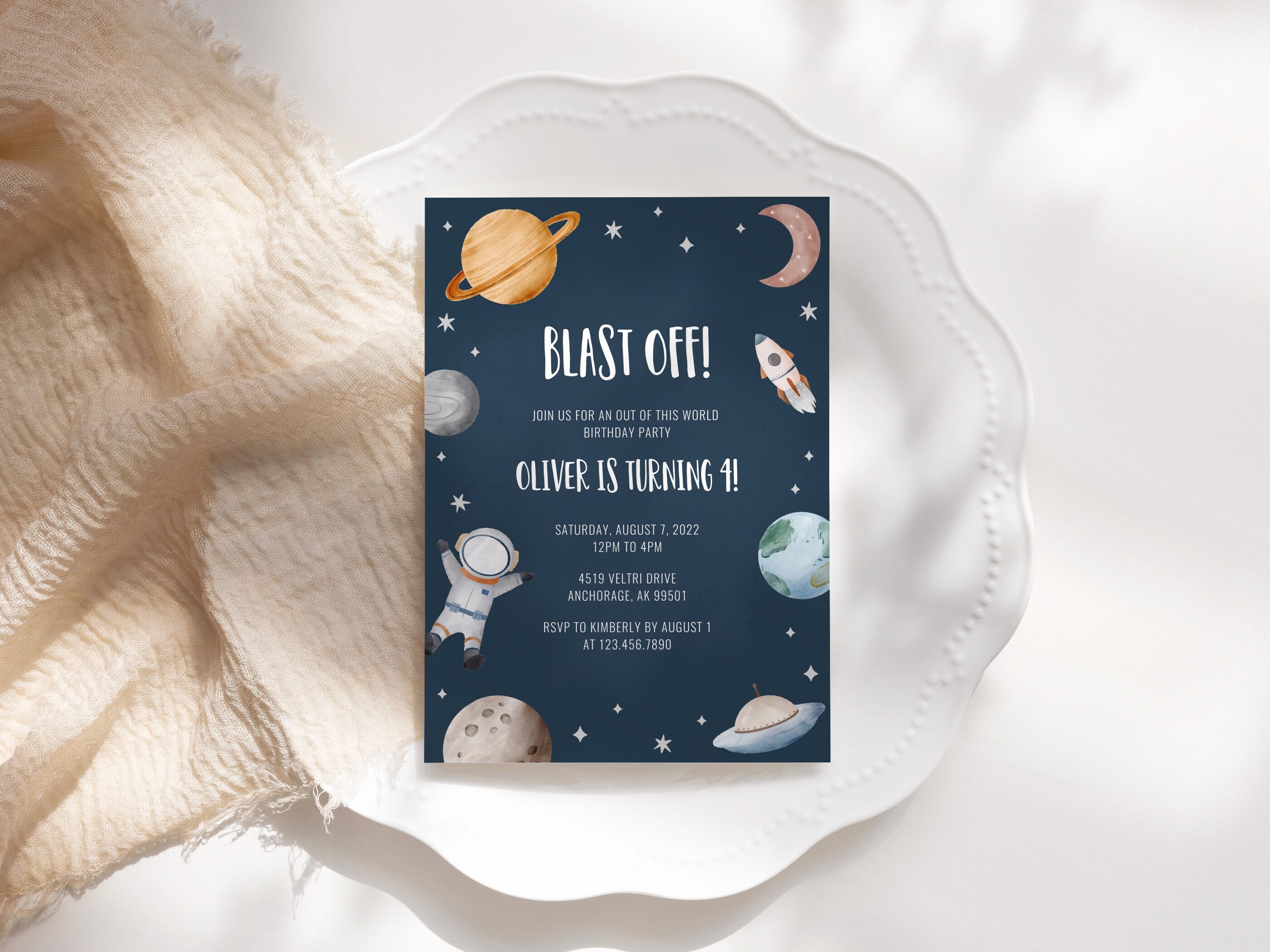 Out Of This World Gender Neutral Rocket Planets Galaxy PN8 BIN Space ...