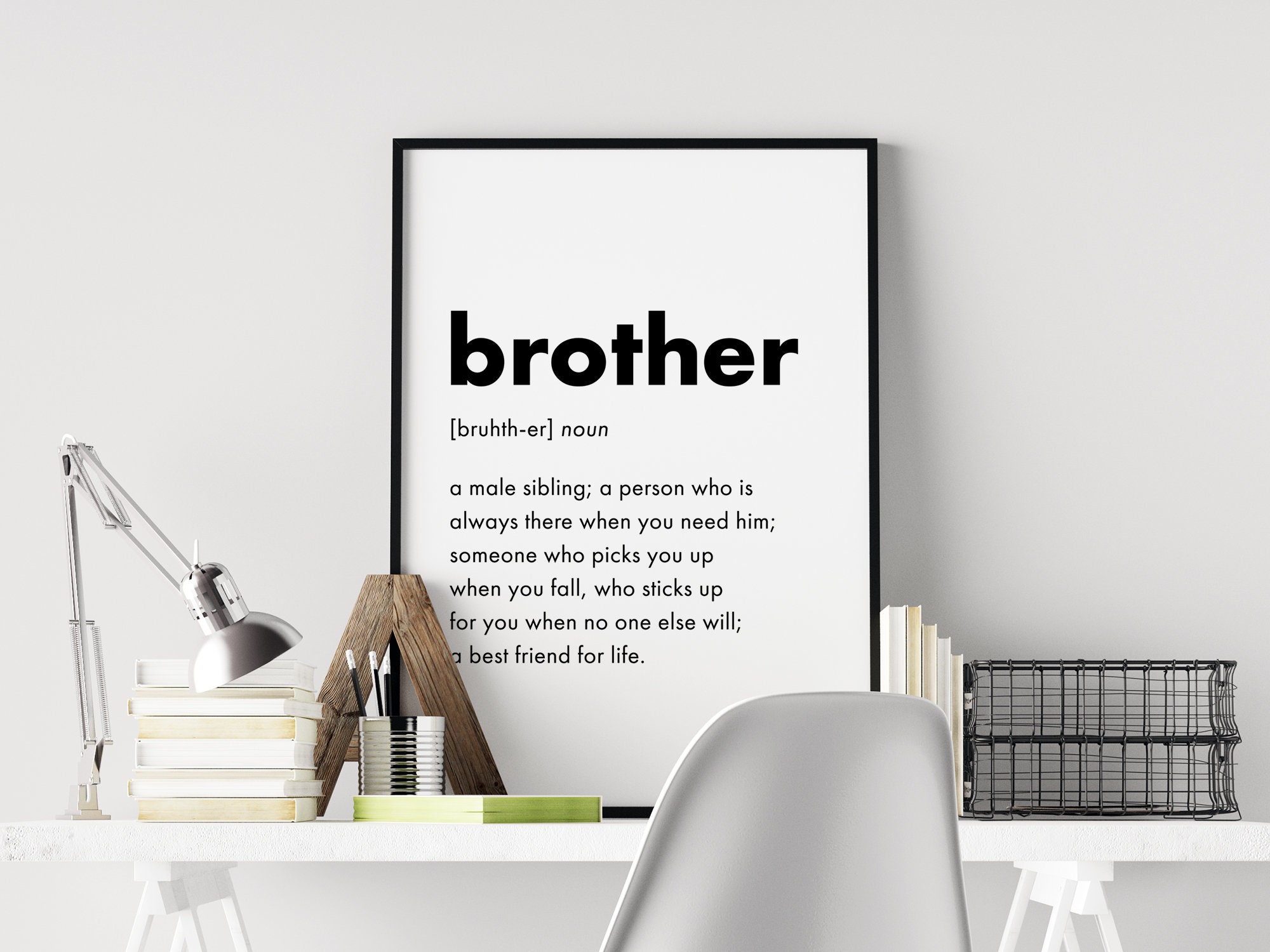 Brother Sign Brother Definition Sign Boys Room Decor Funny | Etsy