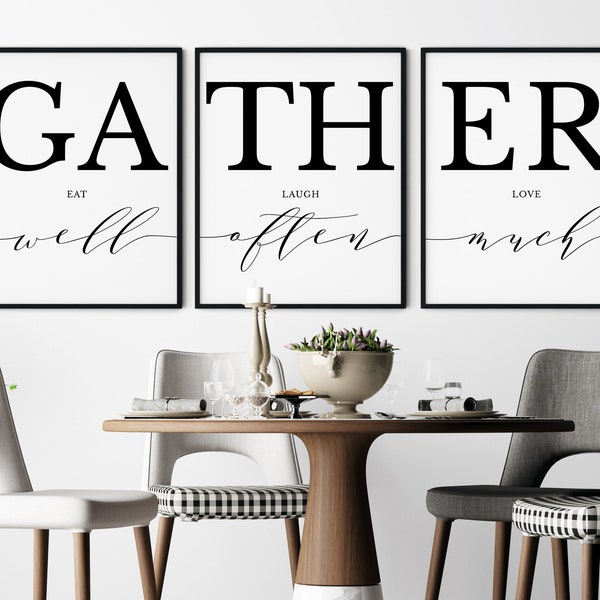 Gather Sign - Etsy