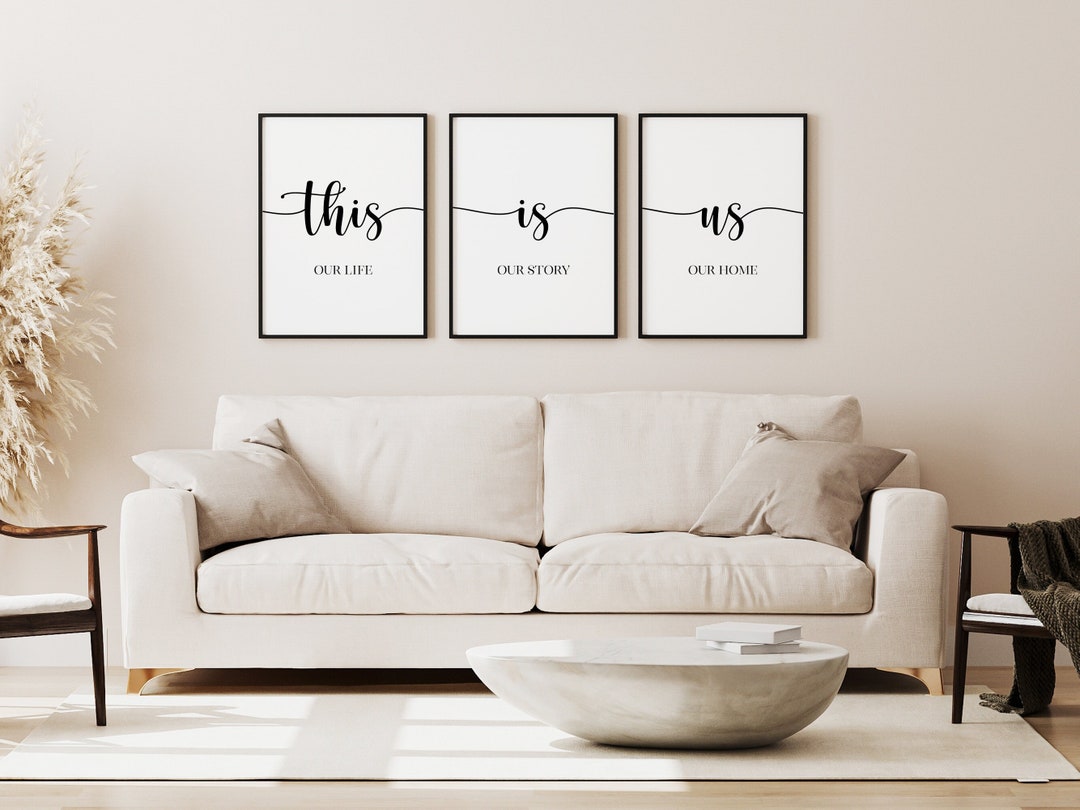 This is Us Our Life Our Story Our Home Signs, Living Room Wall Art ...