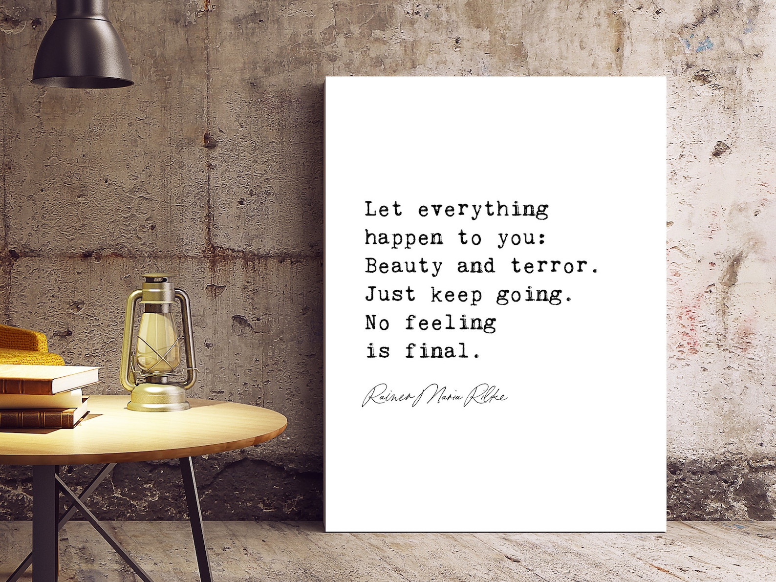 Let Everything Happen to You Quote Sign Poem Wall Art Book | Etsy