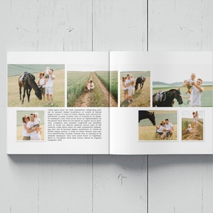 Photobook Album Template, 12*12" Square Book Photoshop Templates ...