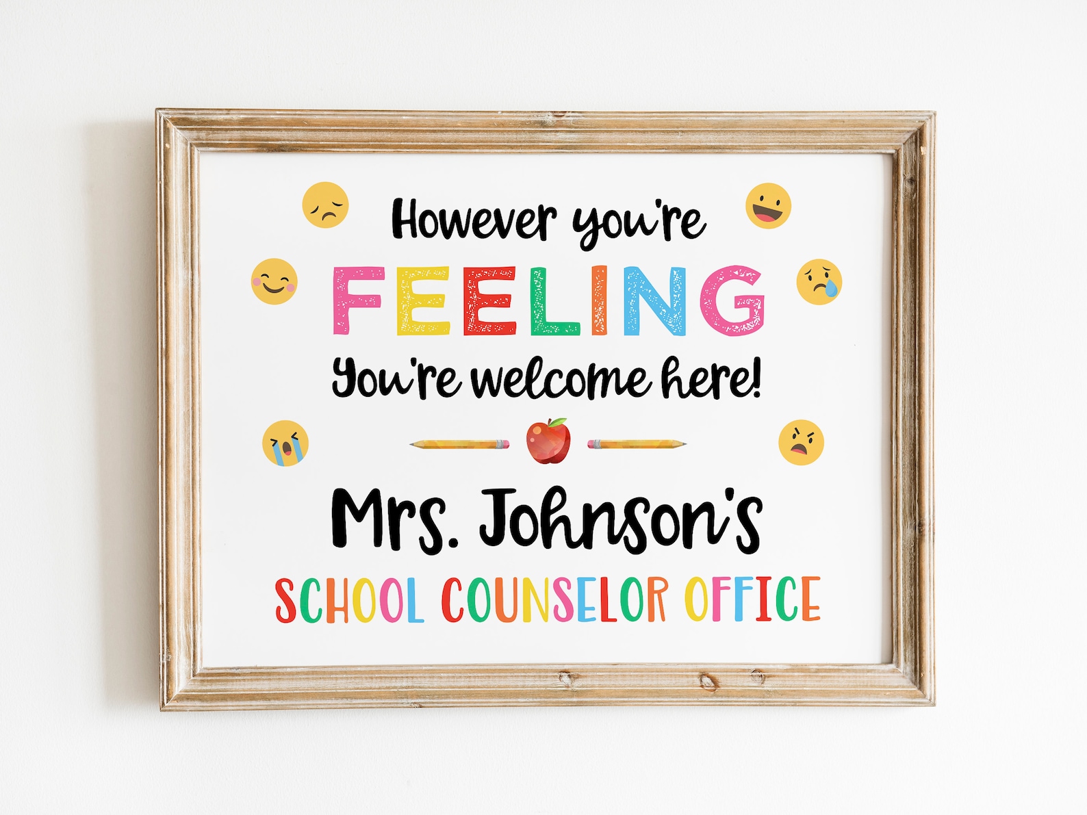 School Counselor Office Personalized Welcome Sign Child - Etsy
