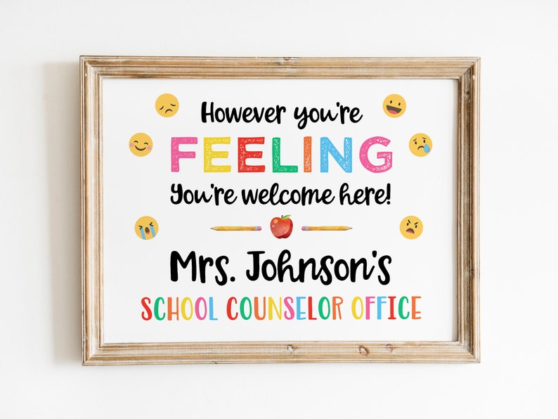 School Counselor Office Personalized Welcome Sign Child - Etsy