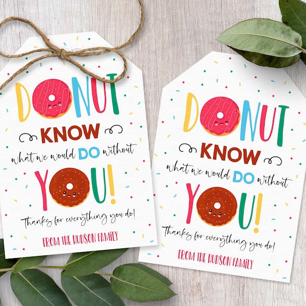 Donut Know What We Would Do Without You - Etsy