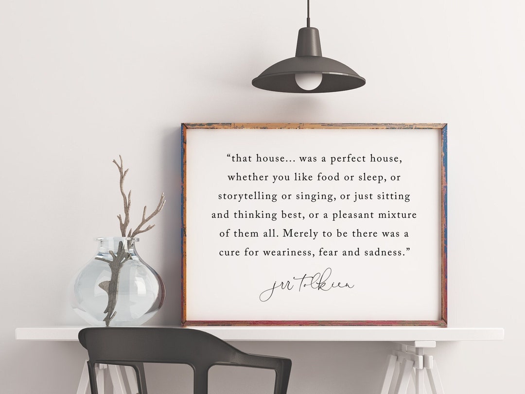 That House Was A Perfect House Quote Printable, Literature Wall Art ...