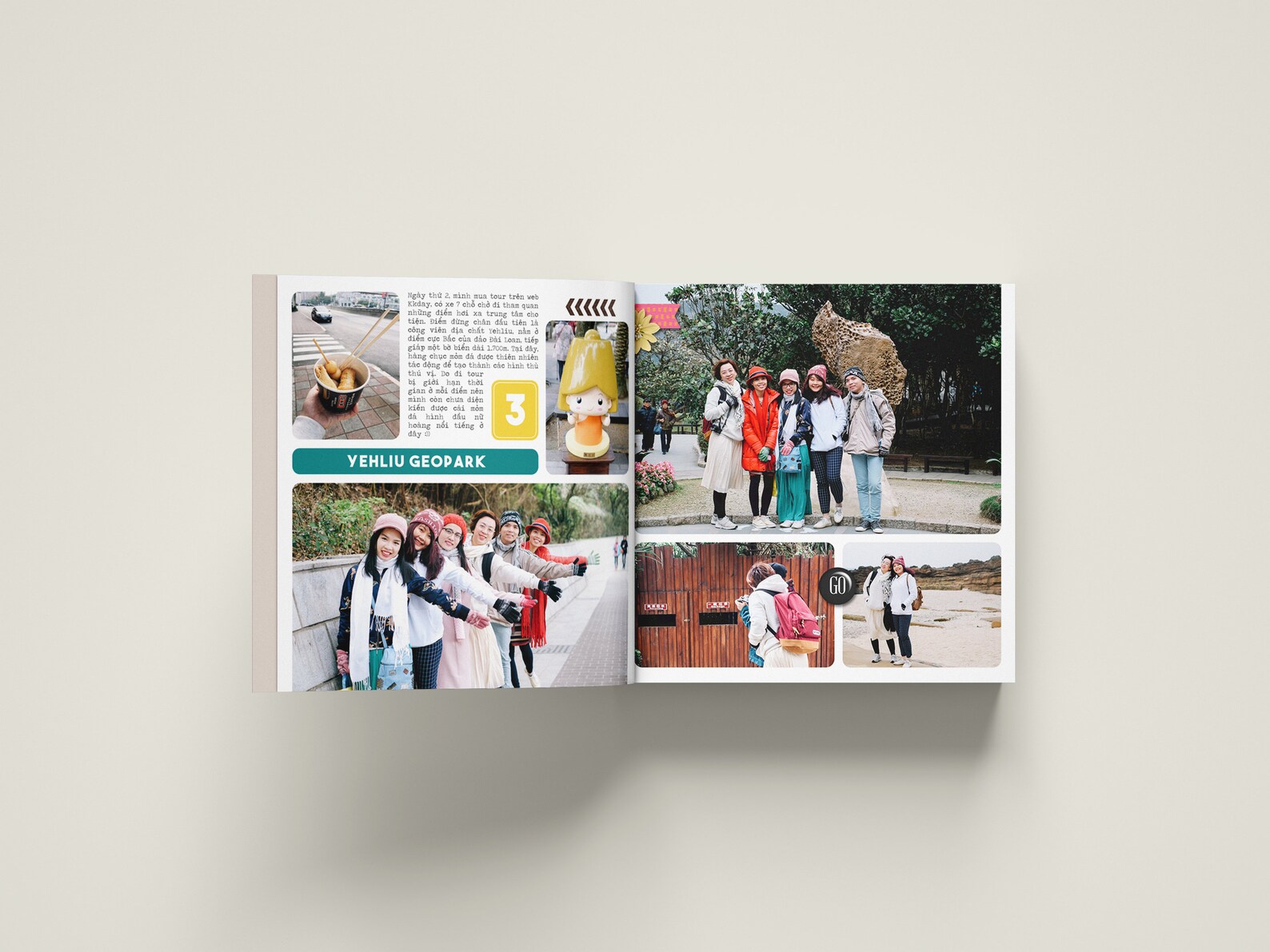 Travel Album Template Photobook Templates Square Album | Etsy