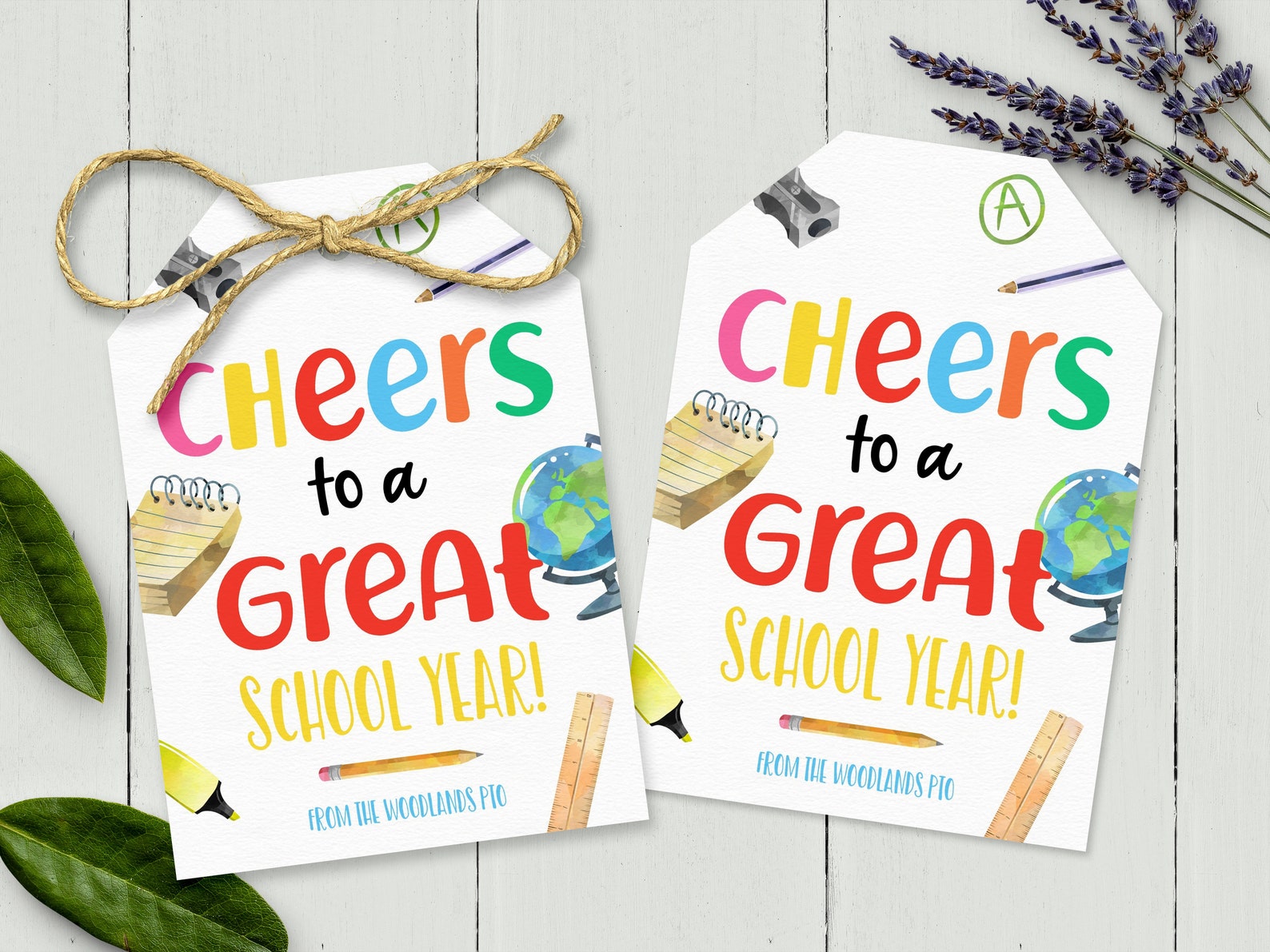 Cheers To A Great School Year Back To School Gift Tag First | Etsy