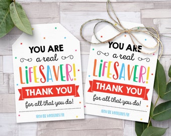 Lifesaver Thank You - Etsy