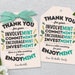 Volunteer Appreciation Gift Tags Editable Mint Favor Tag - Etsy