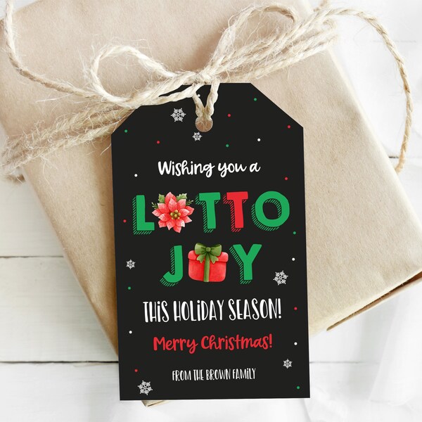 Lotto Christmas Tag - Etsy