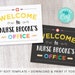 School Nurse Door Sign Editable Nurse Office Welcome Poster - Etsy