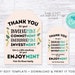Volunteer Appreciation Gift Tags Editable Mint Favor Tag - Etsy