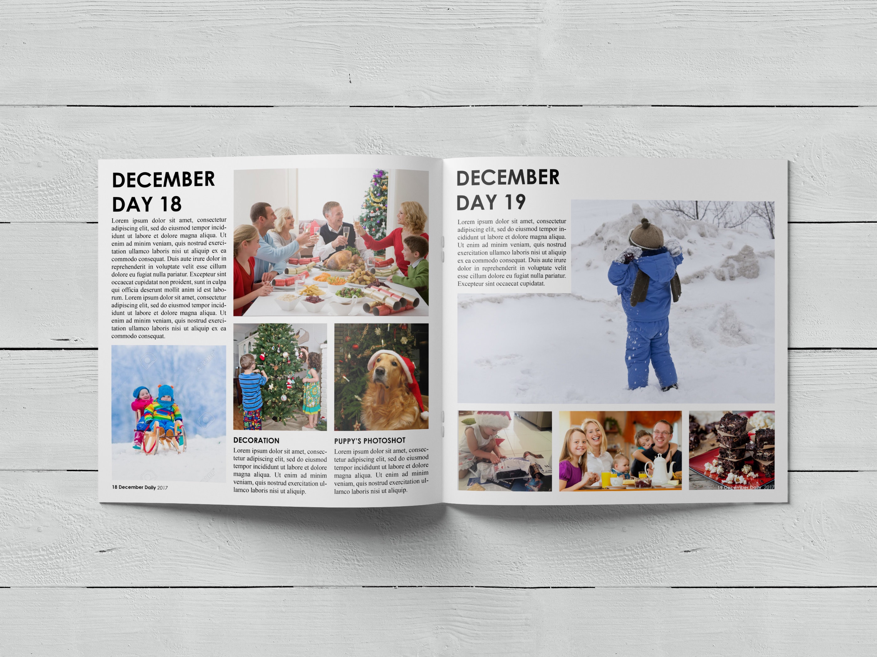 Magazine Photobook Template, Magazine Template, Square Album Template ...