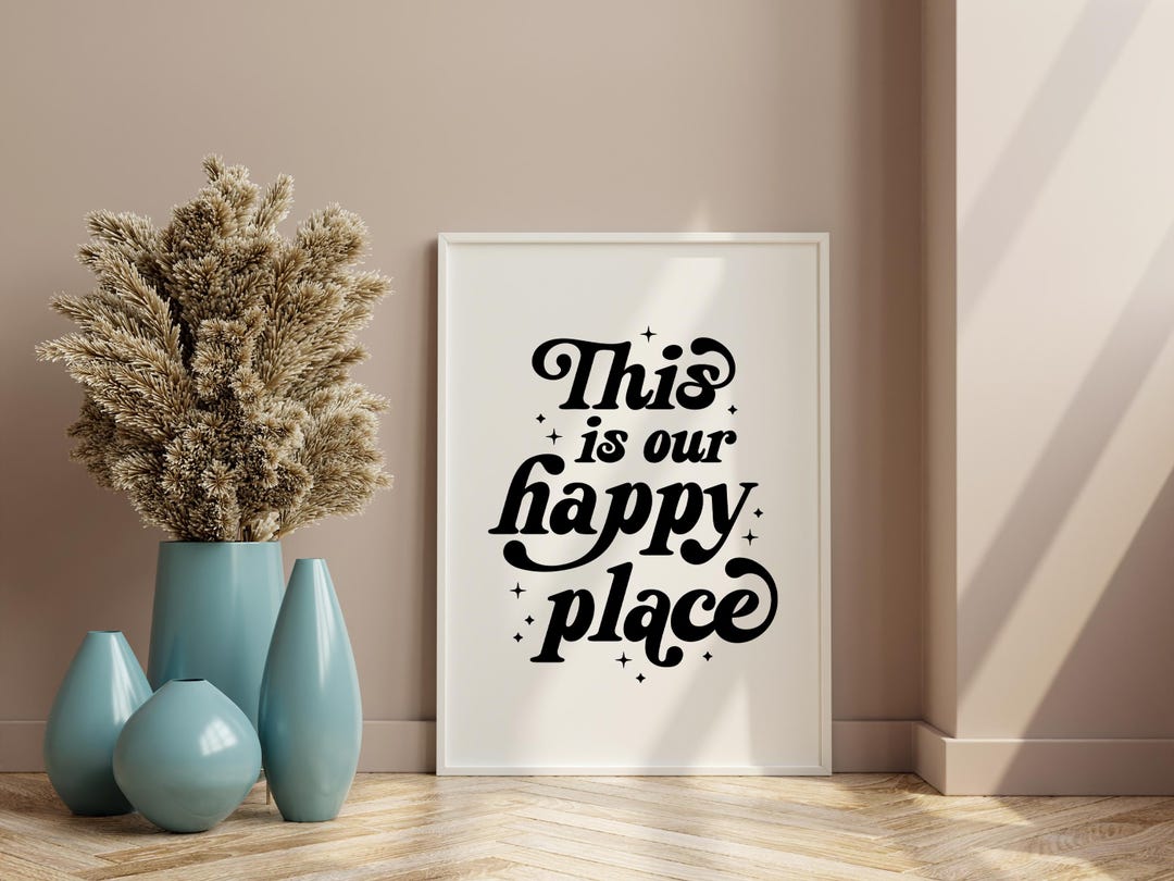This is Our Happy Place Printable Wall Art, Entryway Decor, Entrance ...