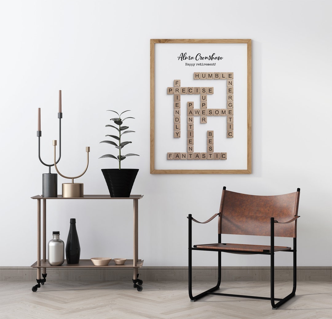Personalized Retirement Gifts, Custom Crossword Puzzle Printable ...