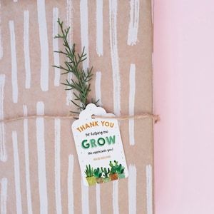 Thank You for Helping Me Grow Succulent Cactus Teacher - Etsy