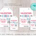 Valentine Cereal Gift Tag, Editable I'm Cereal-sly Glad You're in My ...