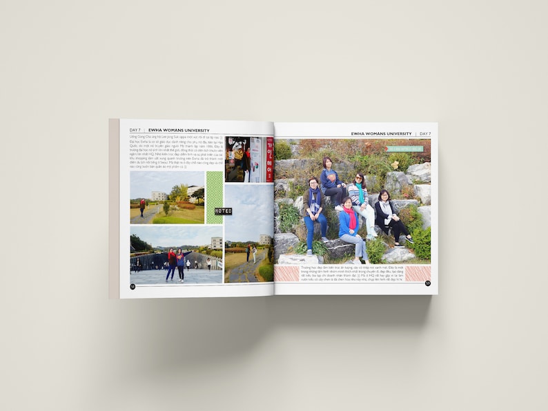 Square Photobook Template Travel Journals Photoshop | Etsy