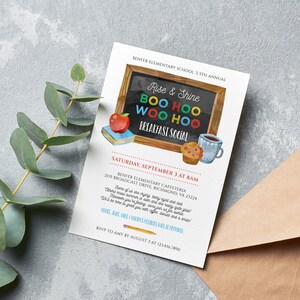 Boo Hoo Woo Hoo Breakfast Social Flyer, Rise Shine Back to School Meet ...