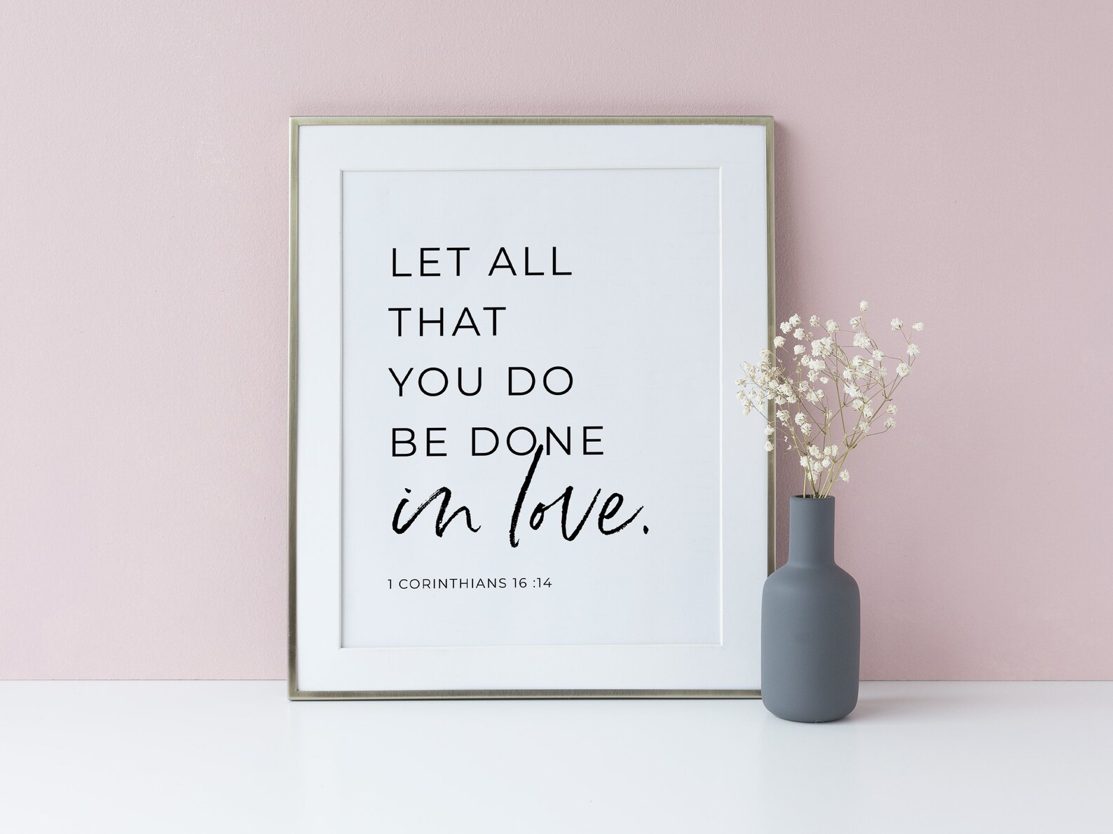 Let All That You Do Be Done in Love Sign Bible Verse Wall Art - Etsy