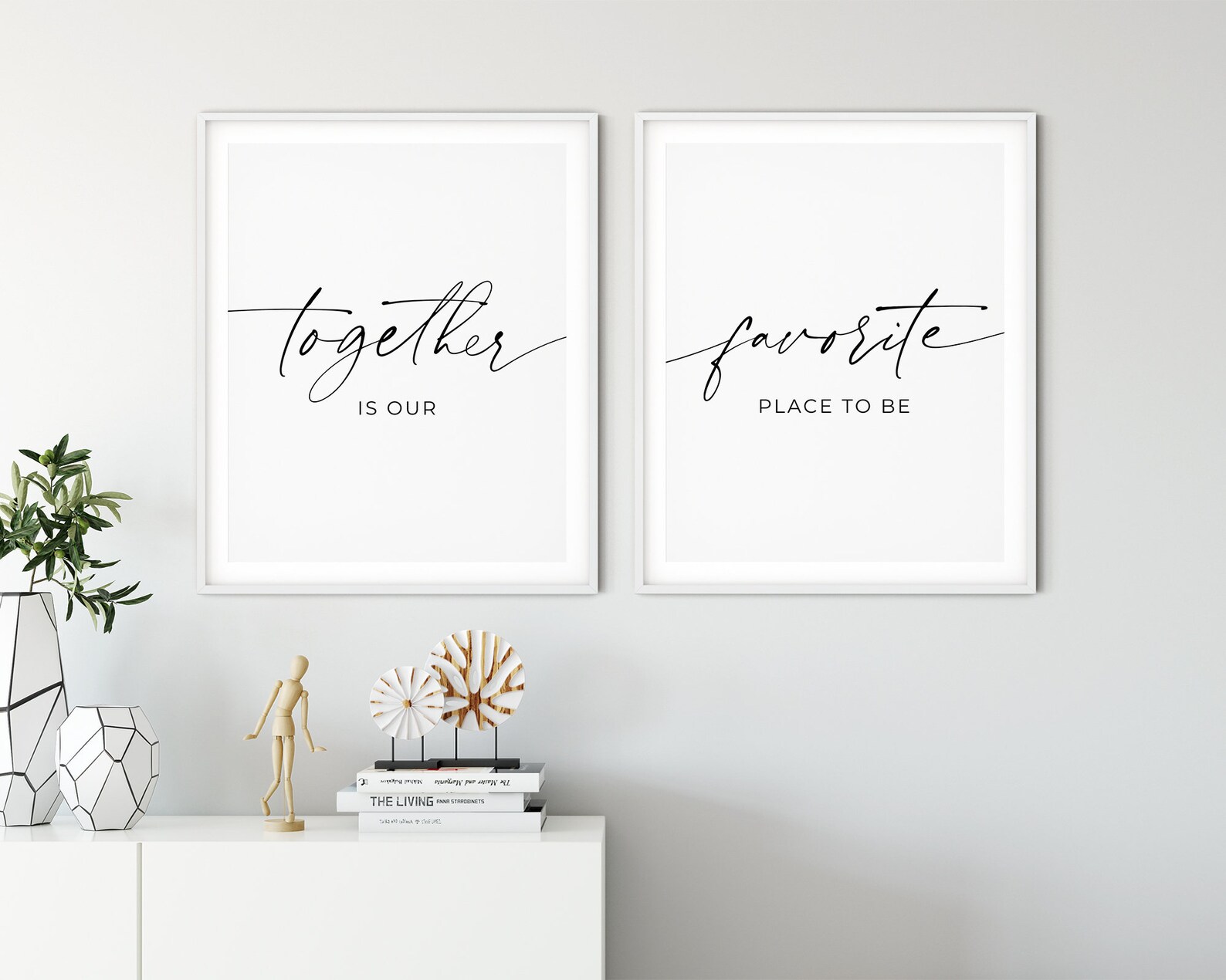 Together is Our Favorite Place to Be, Above Bed Decor Printable, Modern ...