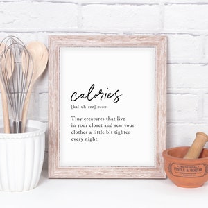 Kitchen Wall Decor Set of 3 Kitchen Definition Signs Hangry - Etsy
