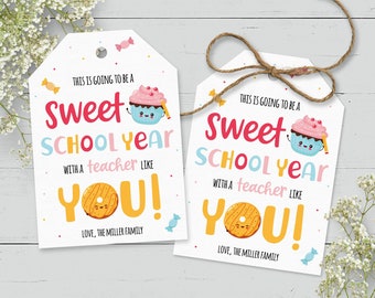 Here's to A Sweet School Year Back to School Treat Tags - Etsy