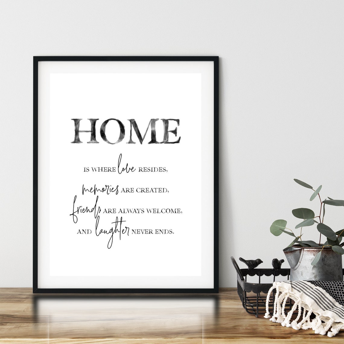 Home is Where Love Resides Sign Family Room Decor Living - Etsy