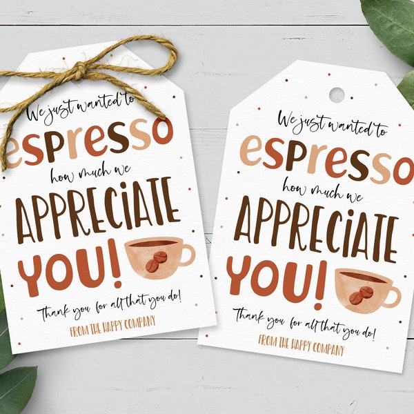Coffee Thank You - Etsy