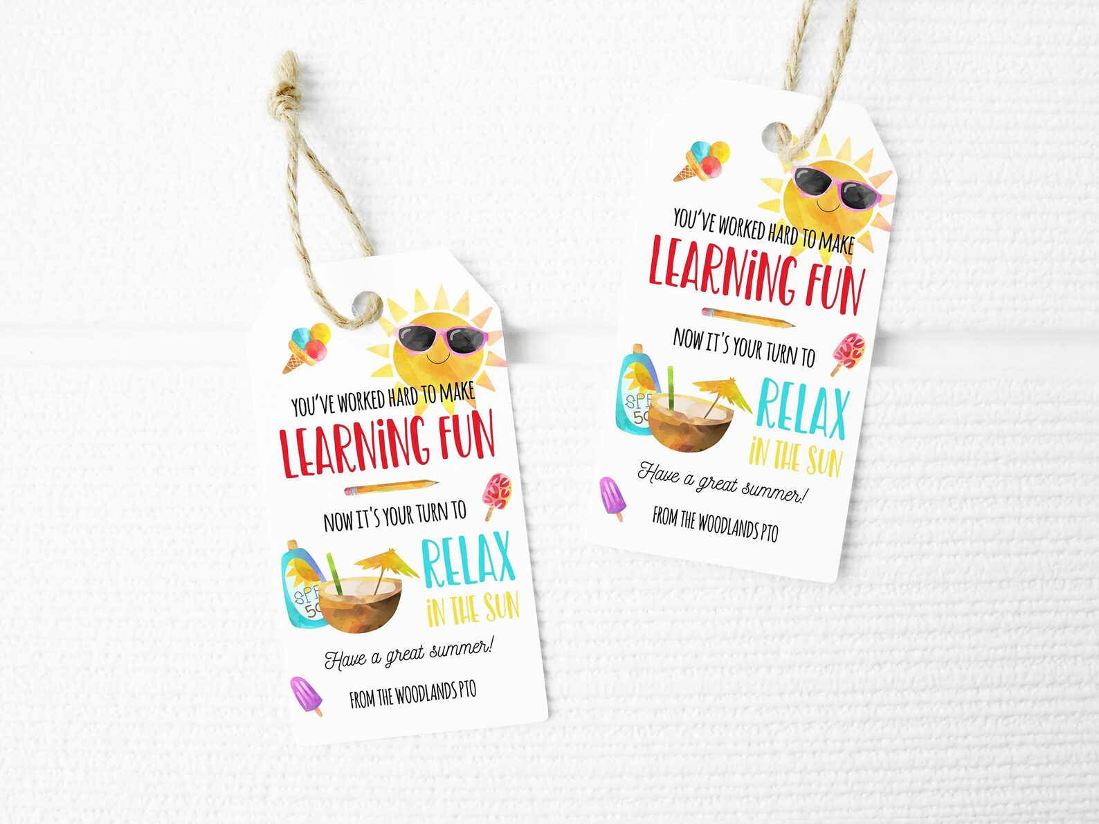 Teacher Appreciation Summer Gift Tag School's Out Summer | Etsy