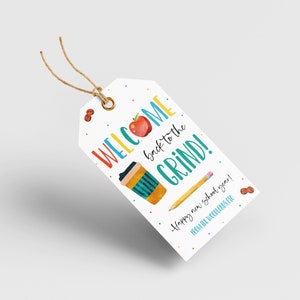Welcome Back to the Grind Coffee Gift Tag New School Year - Etsy