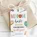 Welcome Back to School Gift Tag Editable First Day of School - Etsy
