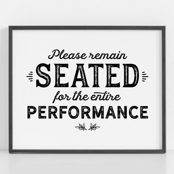 Please Remain Seated - Etsy