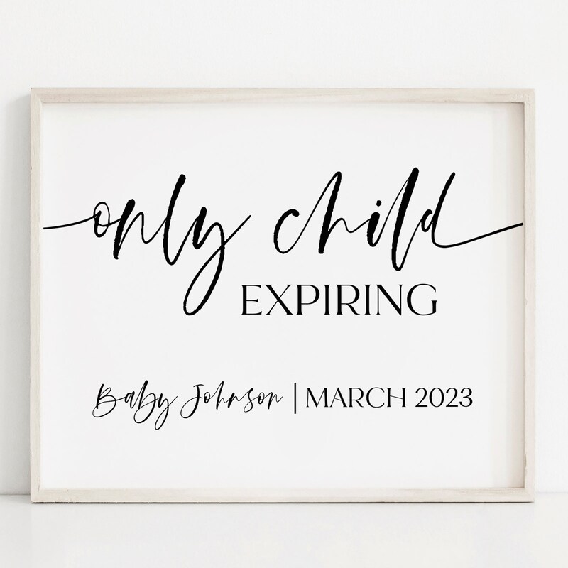 Only Child Expiring - Etsy