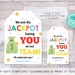 Lottery Appreciation Gift Tag We Won the Jackpot Having You - Etsy