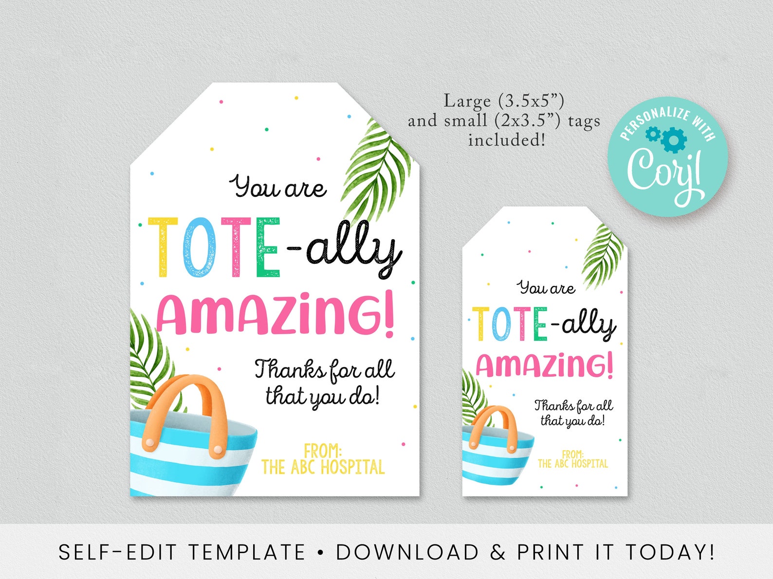 Tote Bag Gift Tag You Are Tote-ally Amazing Teacher - Etsy