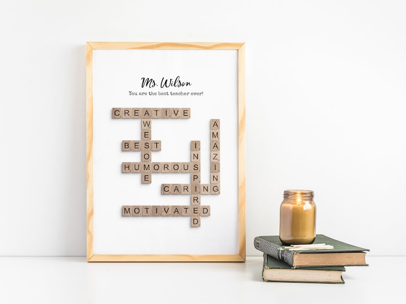 Personalized Retirement Gifts, Custom Crossword Puzzle Printable ...