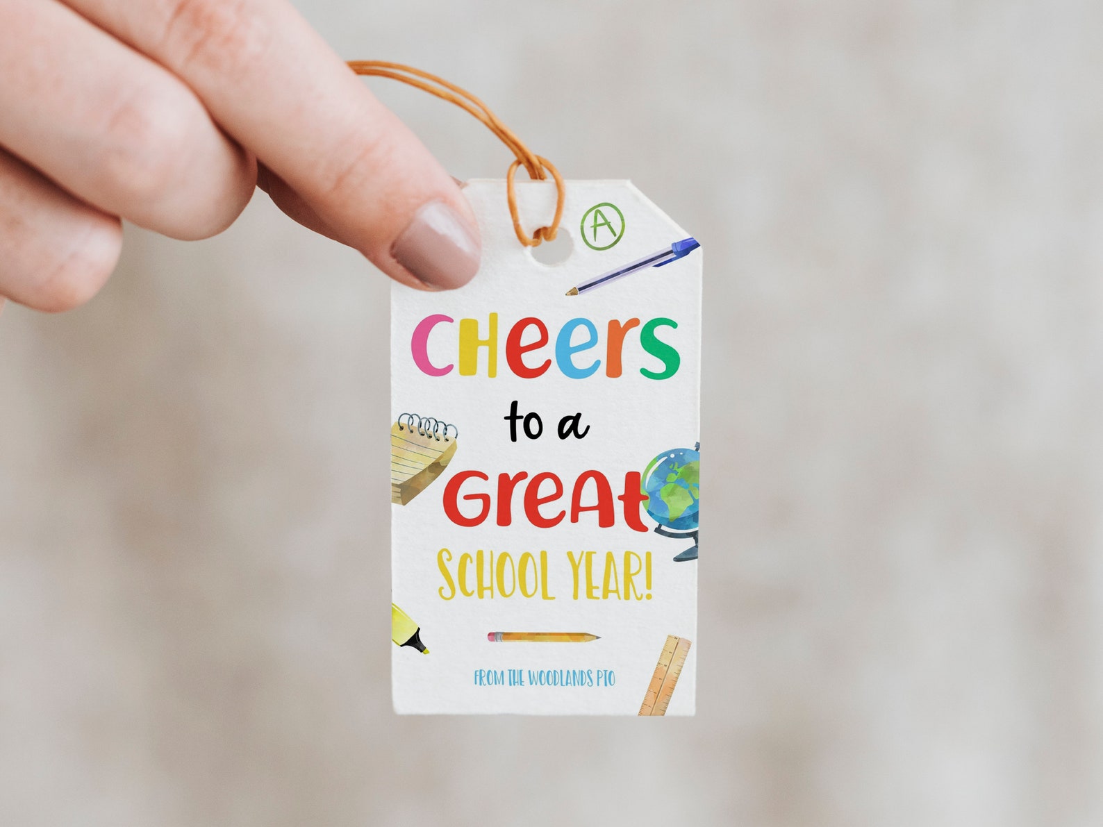 Cheers To A Great School Year Back To School Gift Tag First | Etsy