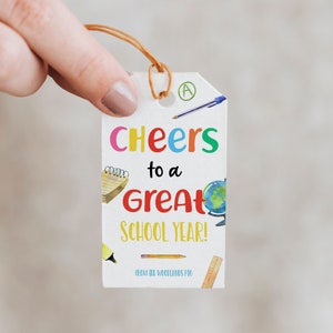 Cheers to A Great School Year Back to School Gift Tag First - Etsy