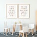 Dream Big Work Hard Nursery Prints Set of 2, Be Brave Be Kind ...