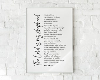 23rd PSALM Framed Print the Lord is My Shepherd-illuminated - Etsy
