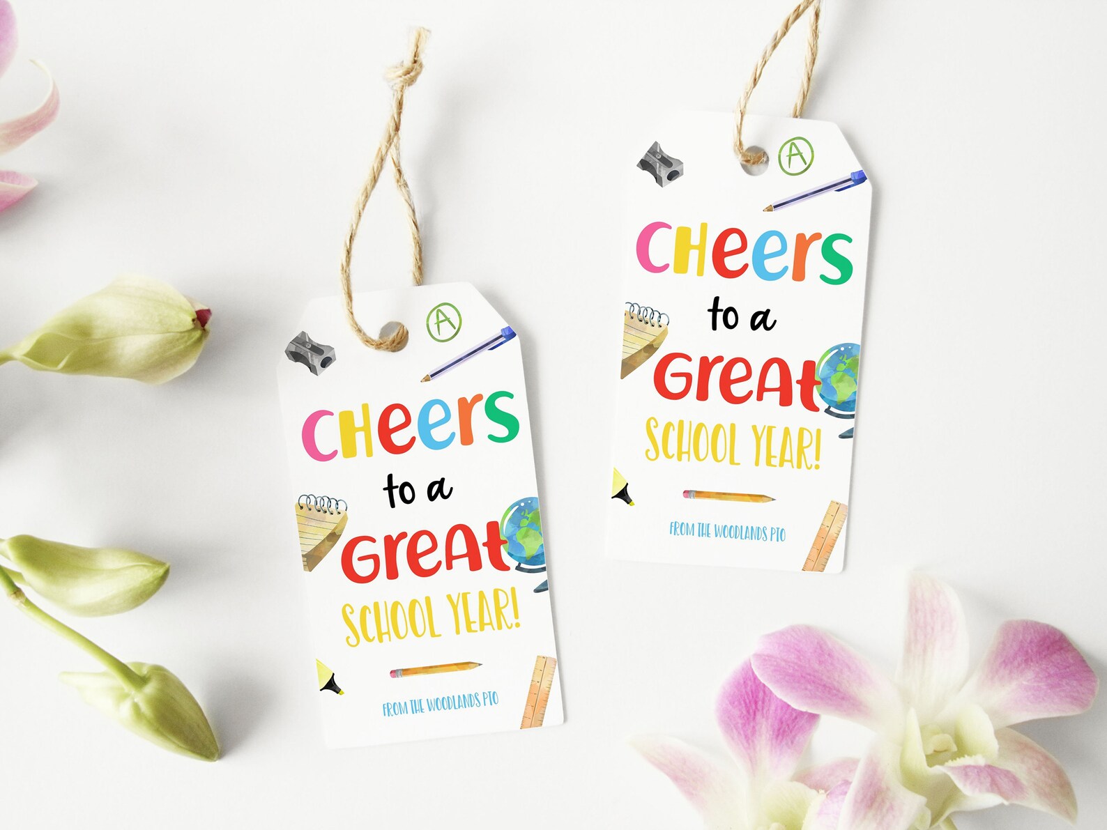 Cheers To A Great School Year Back To School Gift Tag First | Etsy